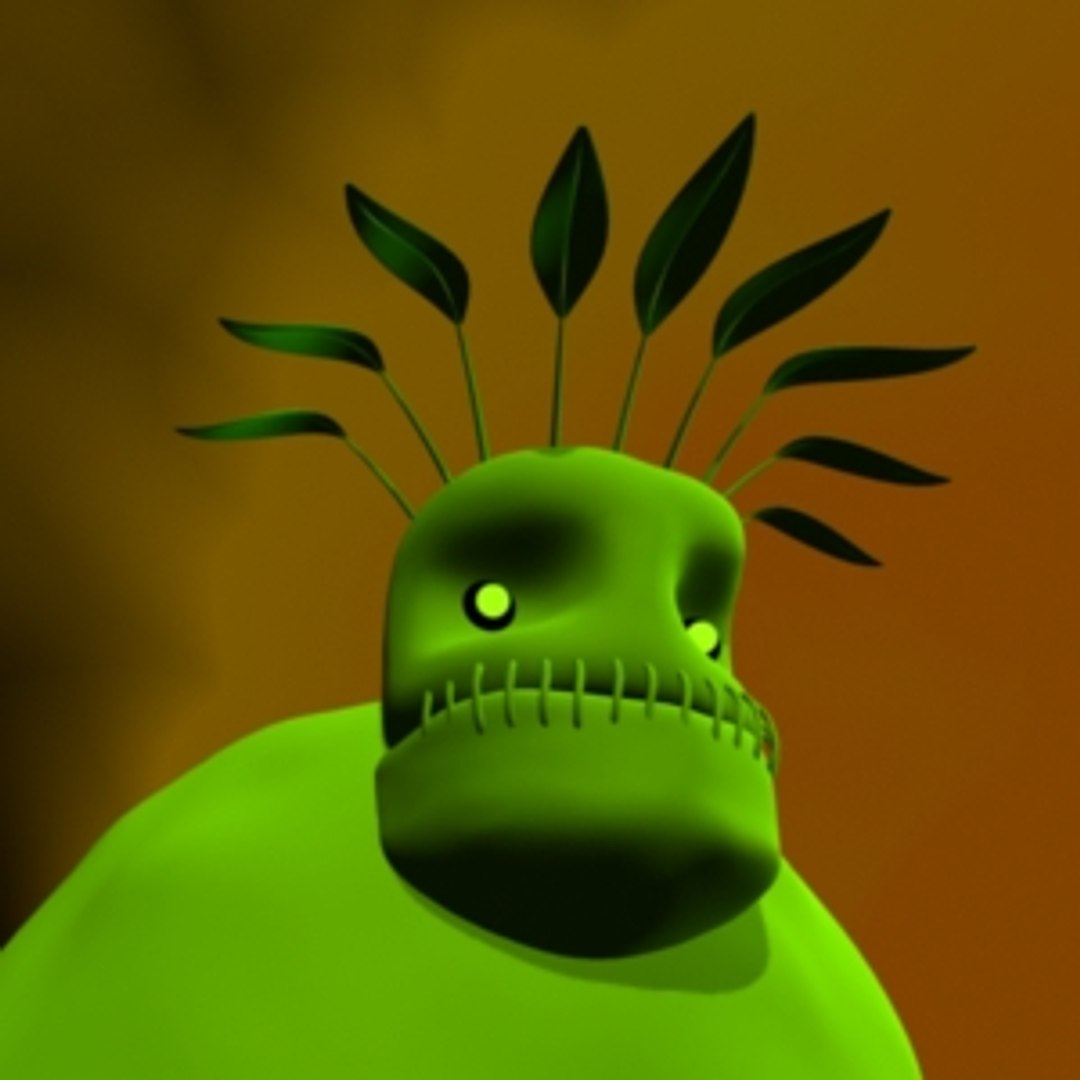 Pea Monster 3d Max
