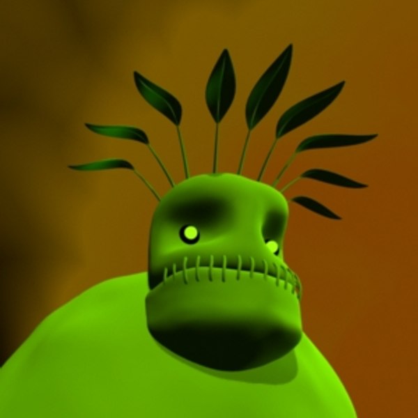 pea monster 3d max
