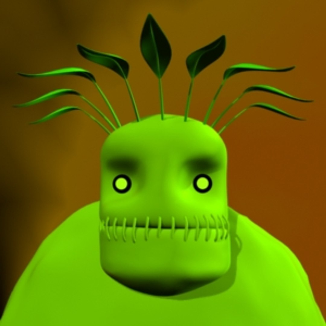 Pea Monster 3d Max