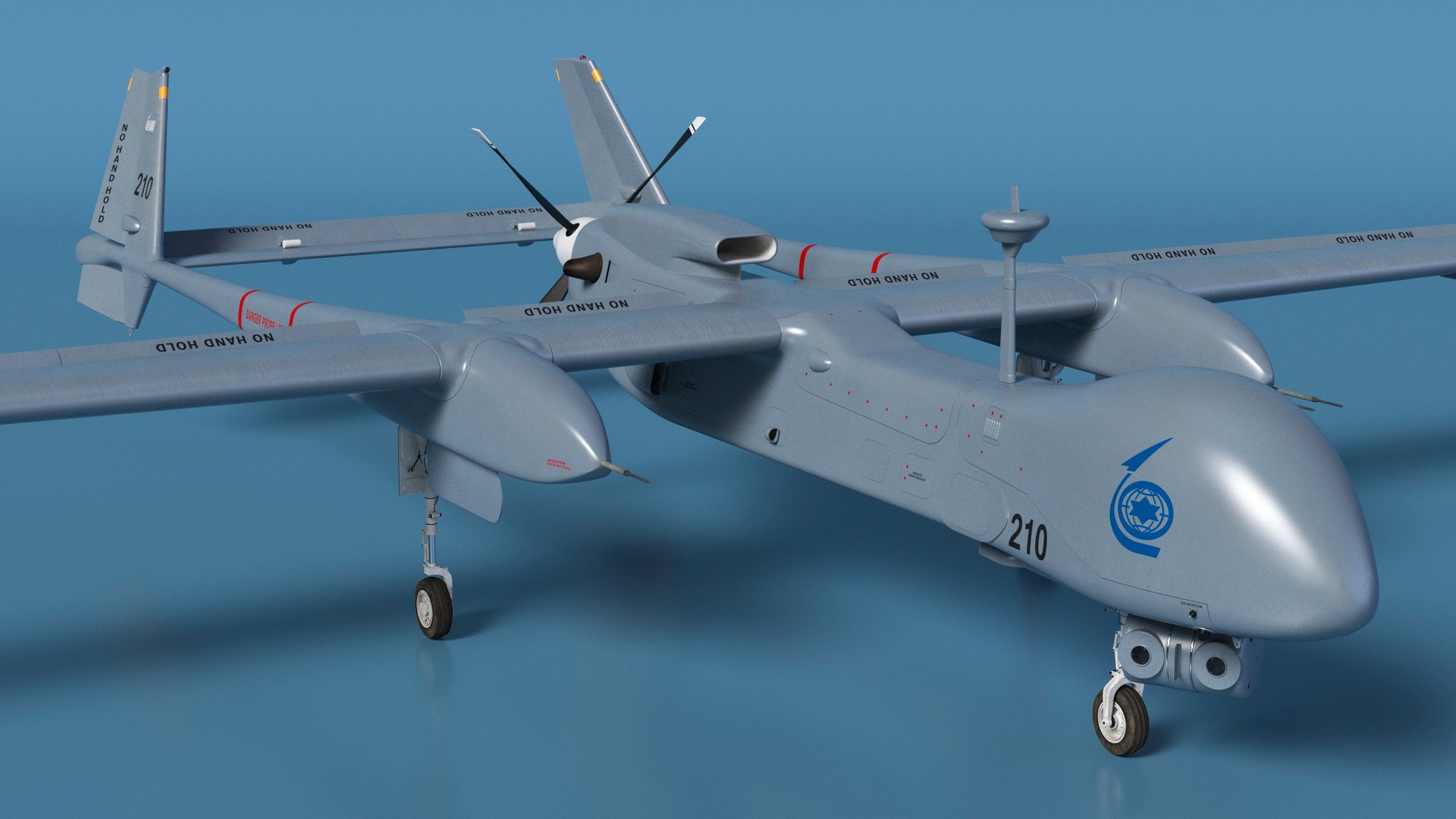 Unmanned Aerial Vehicle Drone IAI Eitan Rigged 3D Model - TurboSquid ...