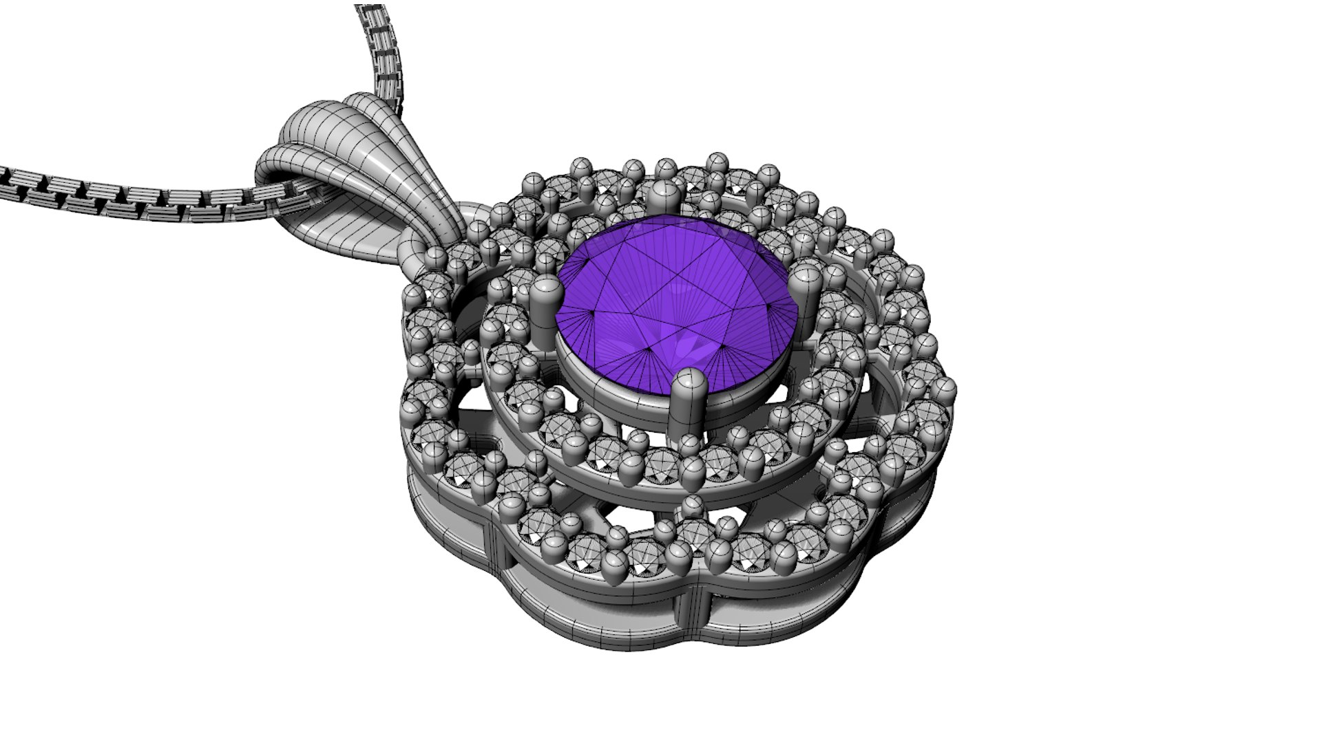 One Set Hallow Flower Diamond Collection 3D Model - TurboSquid 2162190