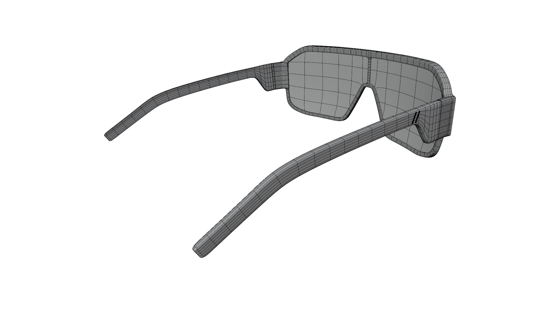 3D Futuristic Glasses High-Quality Sci-Fi Eyewear Low-poly 3D Model ...