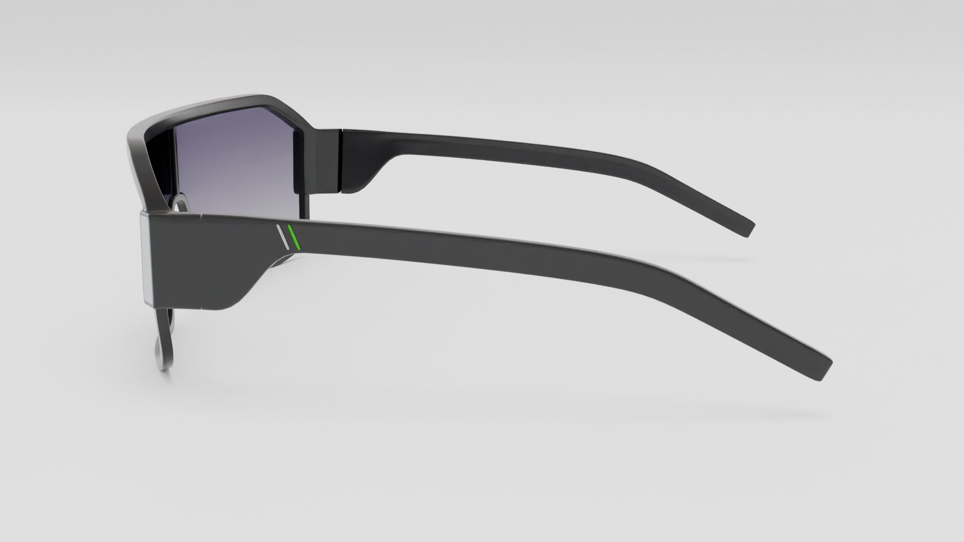 3D Futuristic Glasses High-Quality Sci-Fi Eyewear Low-poly 3D Model ...