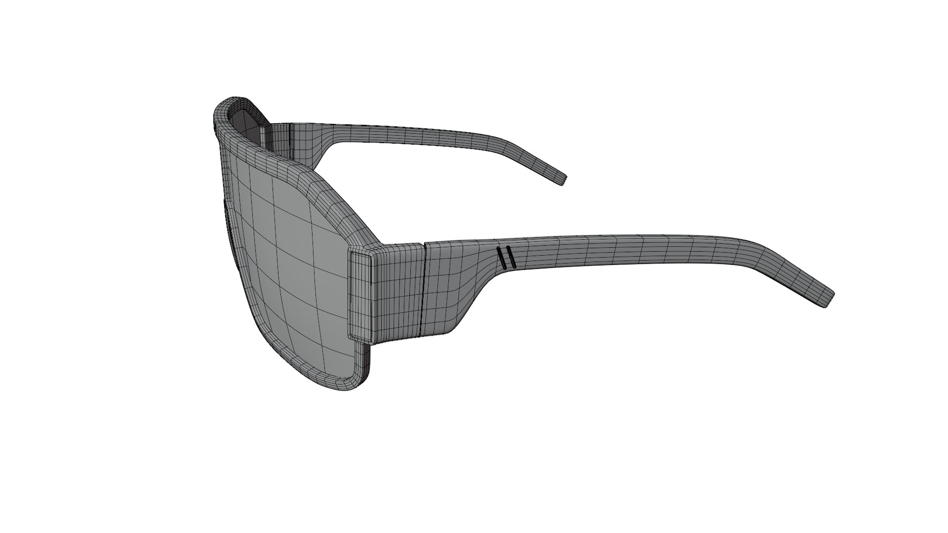 3D Futuristic Glasses High-Quality Sci-Fi Eyewear Low-poly 3D Model ...