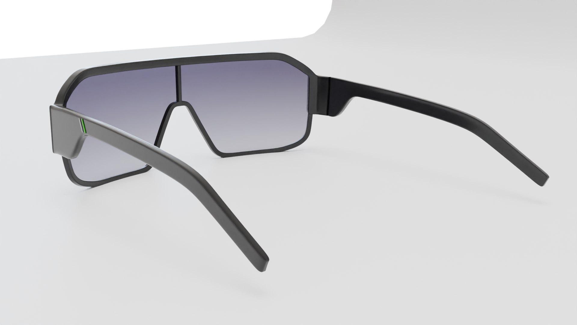 3D Futuristic Glasses High-Quality Sci-Fi Eyewear Low-poly 3D Model ...