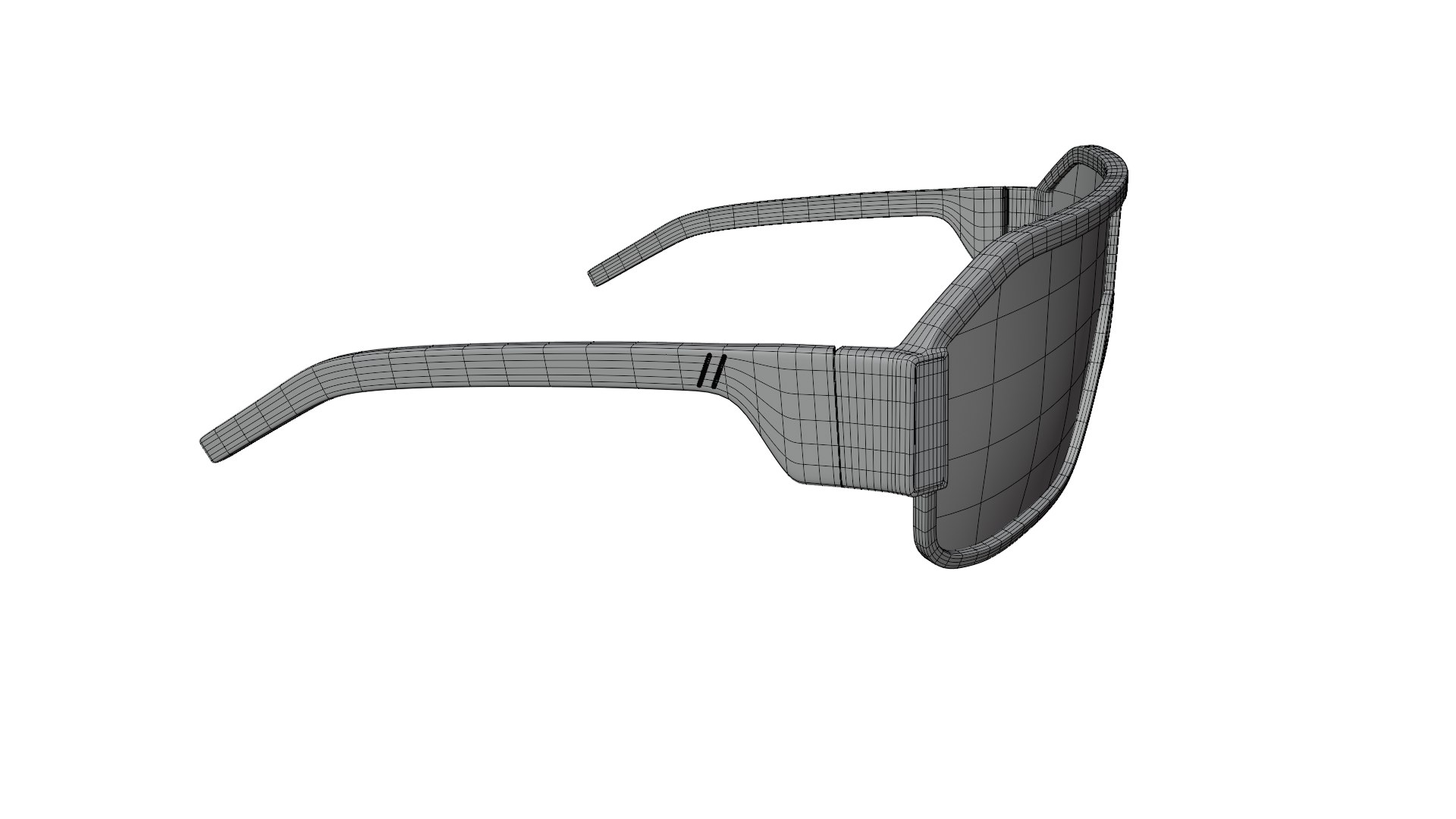3D Futuristic Glasses High-Quality Sci-Fi Eyewear Low-poly 3D Model ...