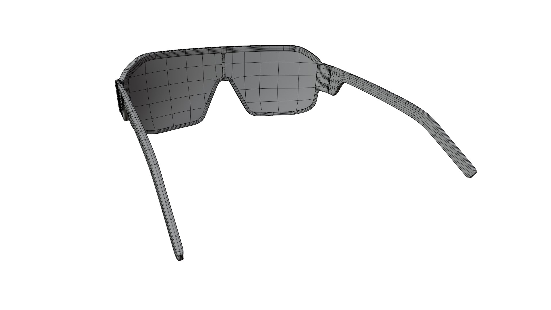 3D Futuristic Glasses High-Quality Sci-Fi Eyewear Low-poly 3D Model ...