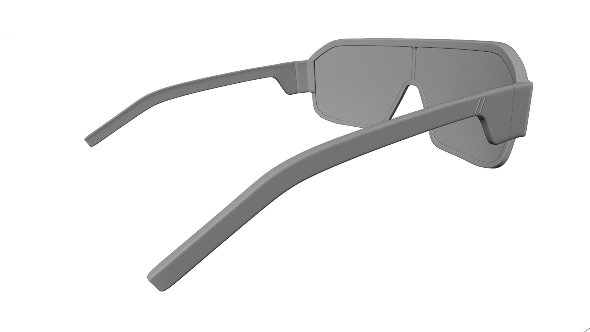 3D Futuristic Glasses High-Quality Sci-Fi Eyewear Low-poly 3D Model ...