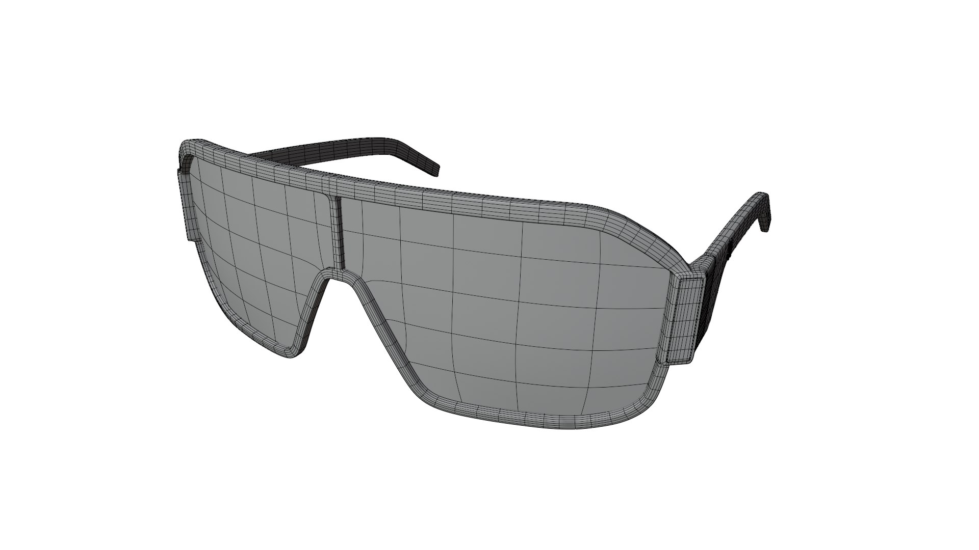 3D Futuristic Glasses High-Quality Sci-Fi Eyewear Low-poly 3D Model ...