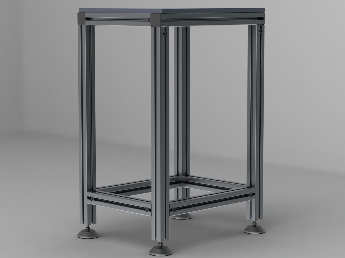 3D Aluminum Fixed Table Model - TurboSquid 2177108