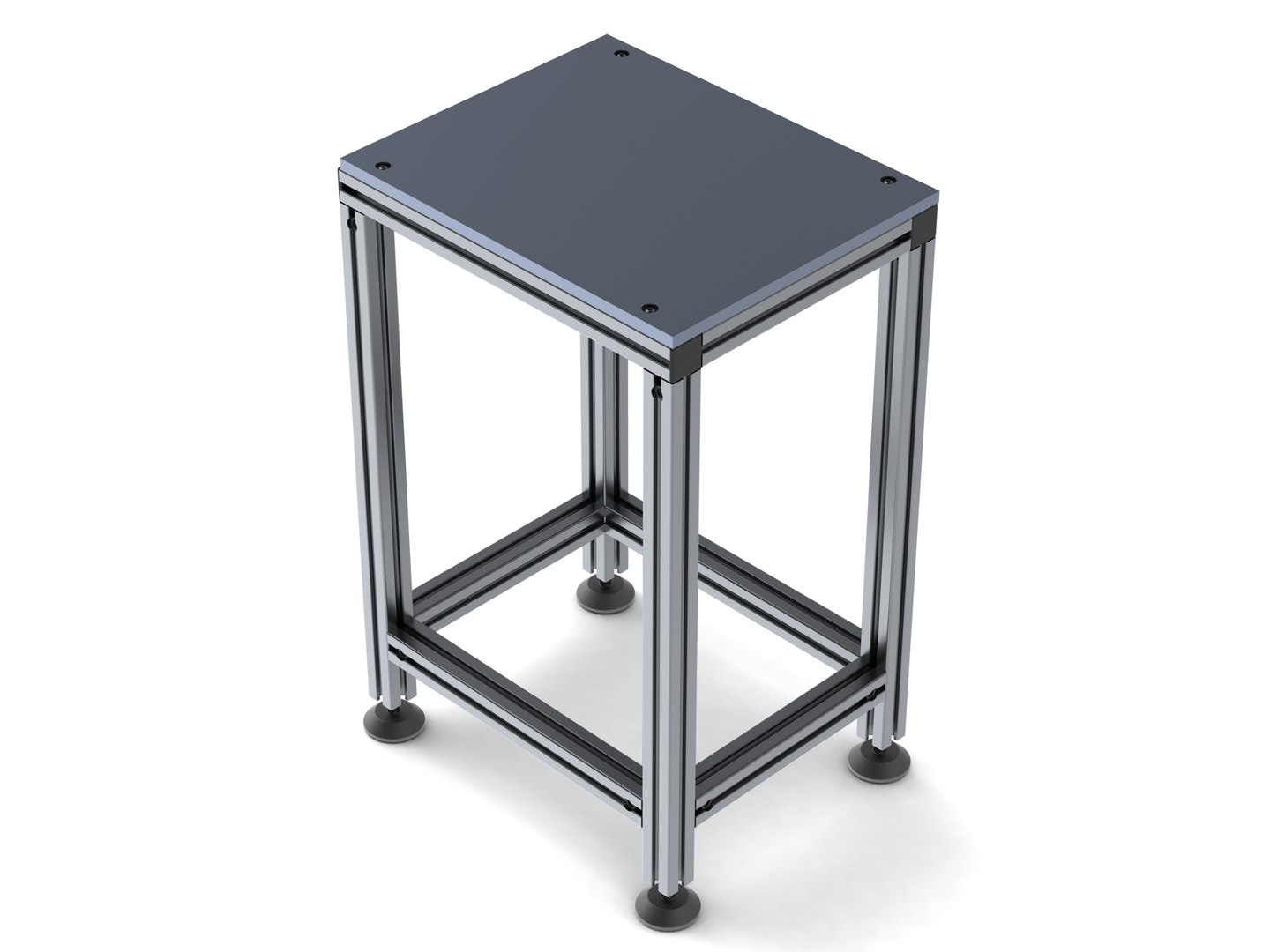 3D Aluminum Fixed Table Model - TurboSquid 2177108