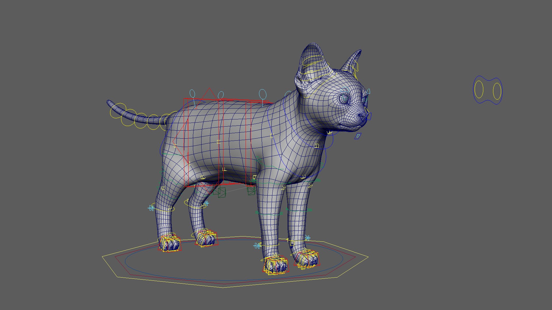 3D Cat Grey Tabby RIG - YETI Version - TurboSquid 2112779