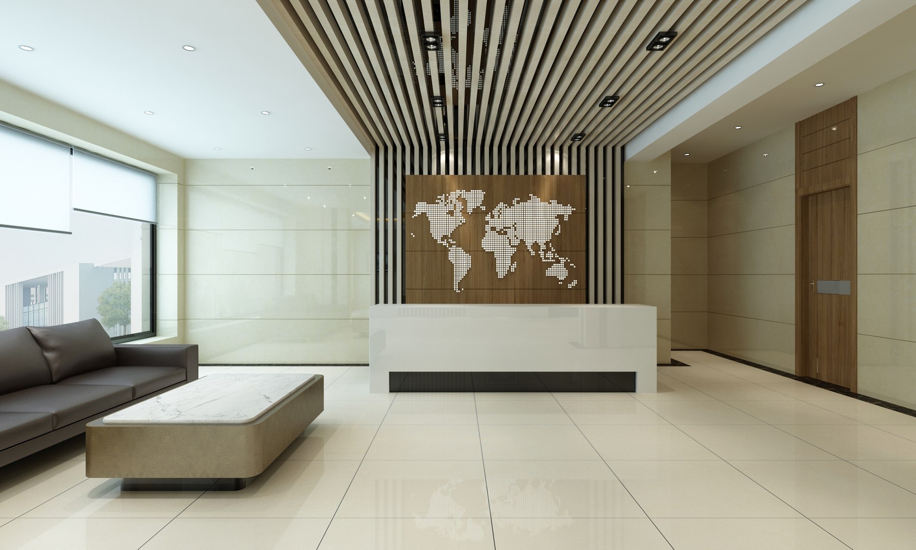 3D Lobby Reception 13 Model - TurboSquid 2247117