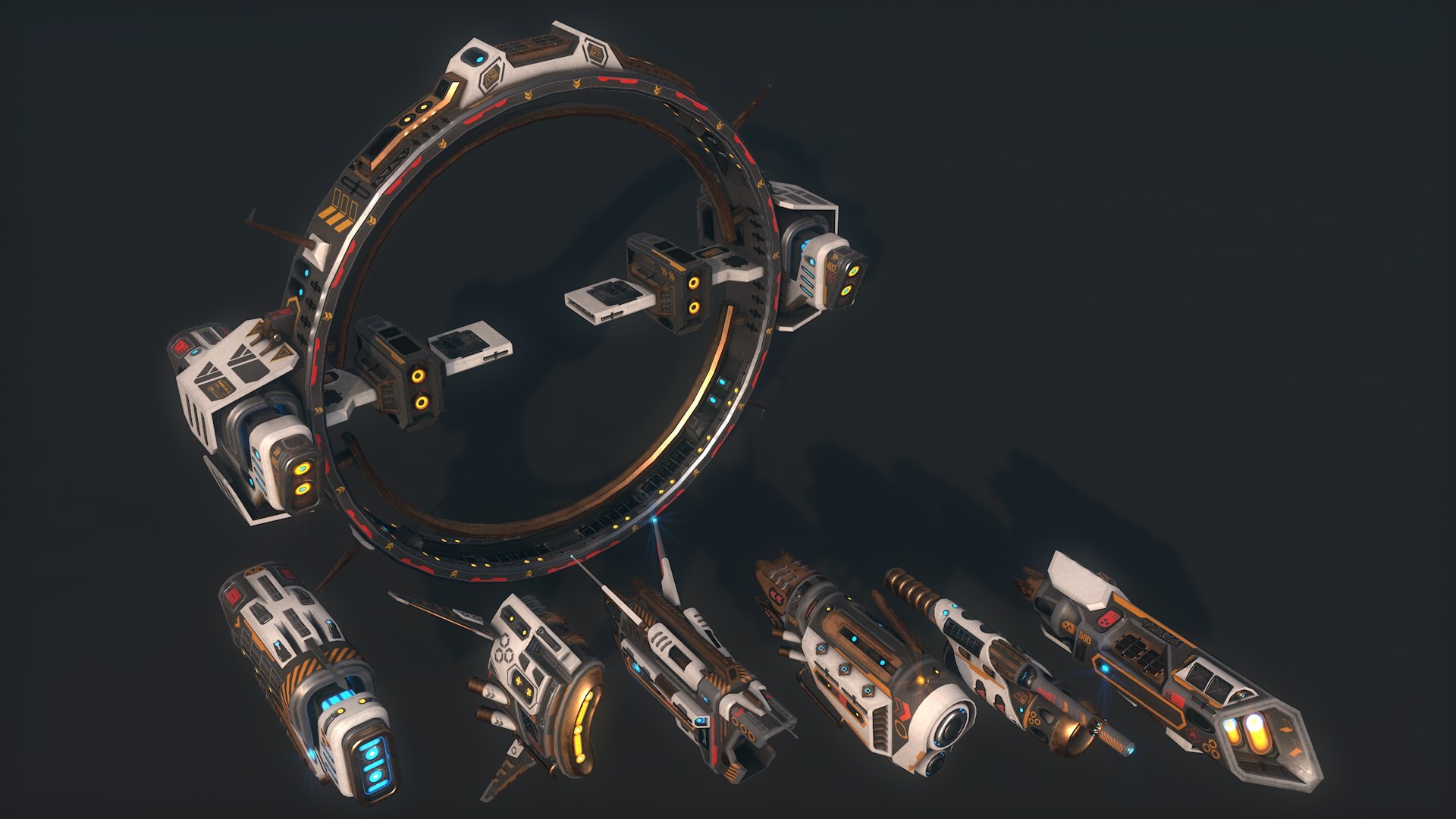 3D Spacecraft 05 Modular Pack Model - TurboSquid 1810395