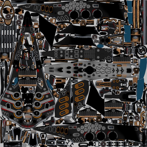 3D Spacecraft 05 Modular Pack model - TurboSquid 1810395