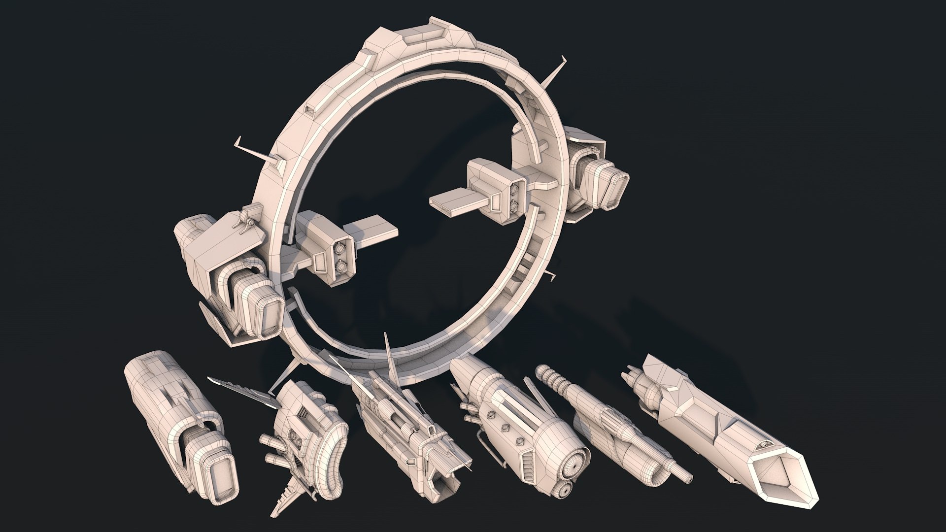 3D Spacecraft 05 Modular Pack Model - TurboSquid 1810395
