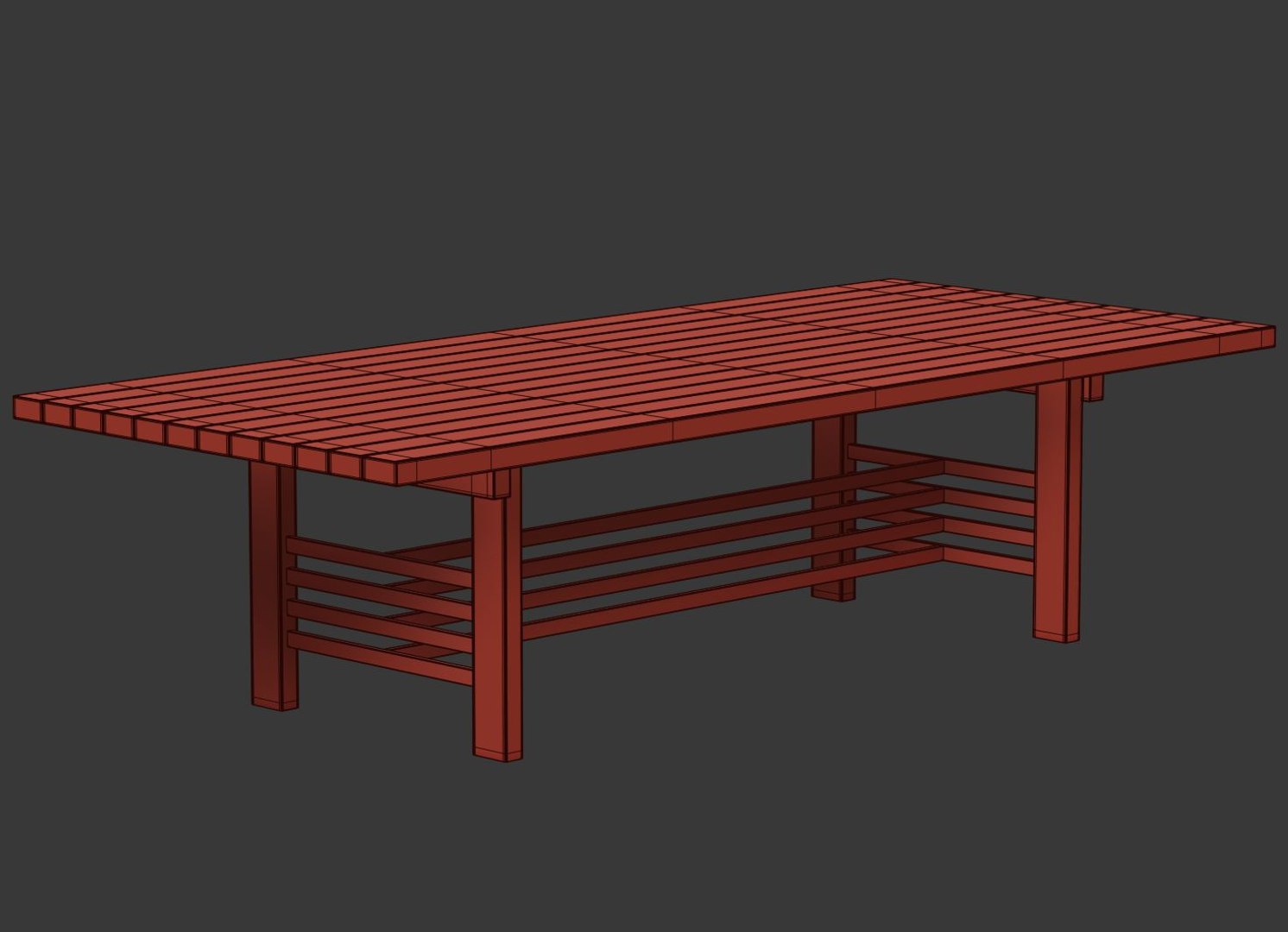 Ava wooden dining table AV29 model - TurboSquid 1874525