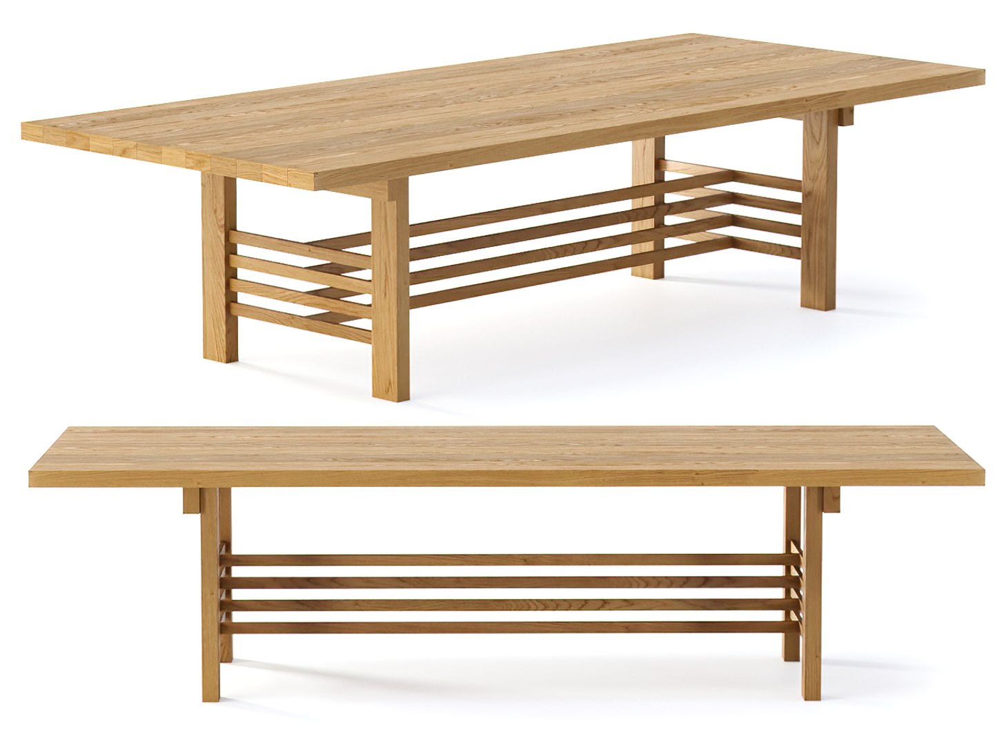 Ava wooden dining table AV29 model - TurboSquid 1874525