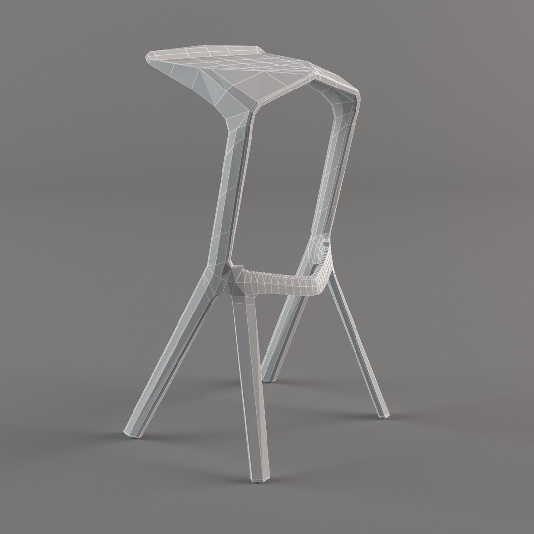 3d Model Miura Stool