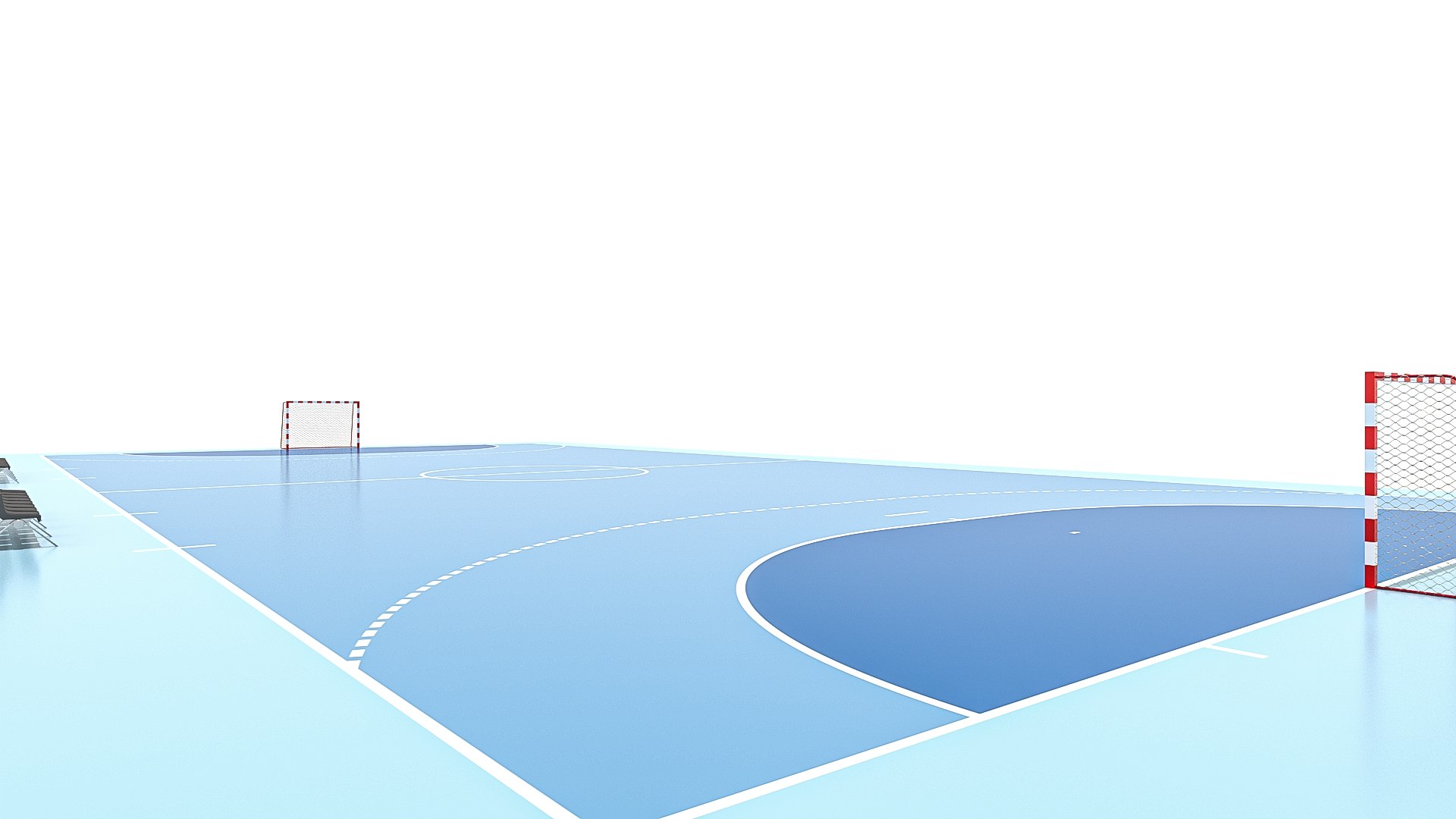 Handball Court 01 Model - TurboSquid 2230147