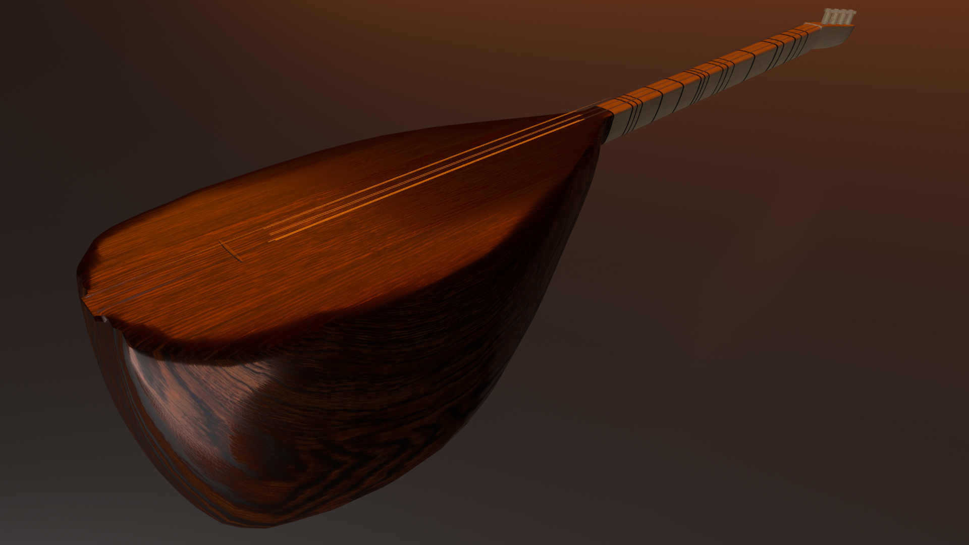 Türkisches Saz-Instrument 3D-Modell - TurboSquid 1866805