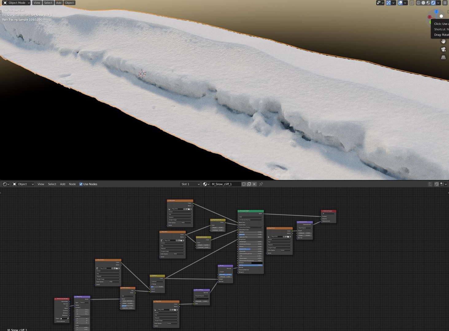 3D Model Ultra Realistic Snow Cliff 1 - TurboSquid 1837425