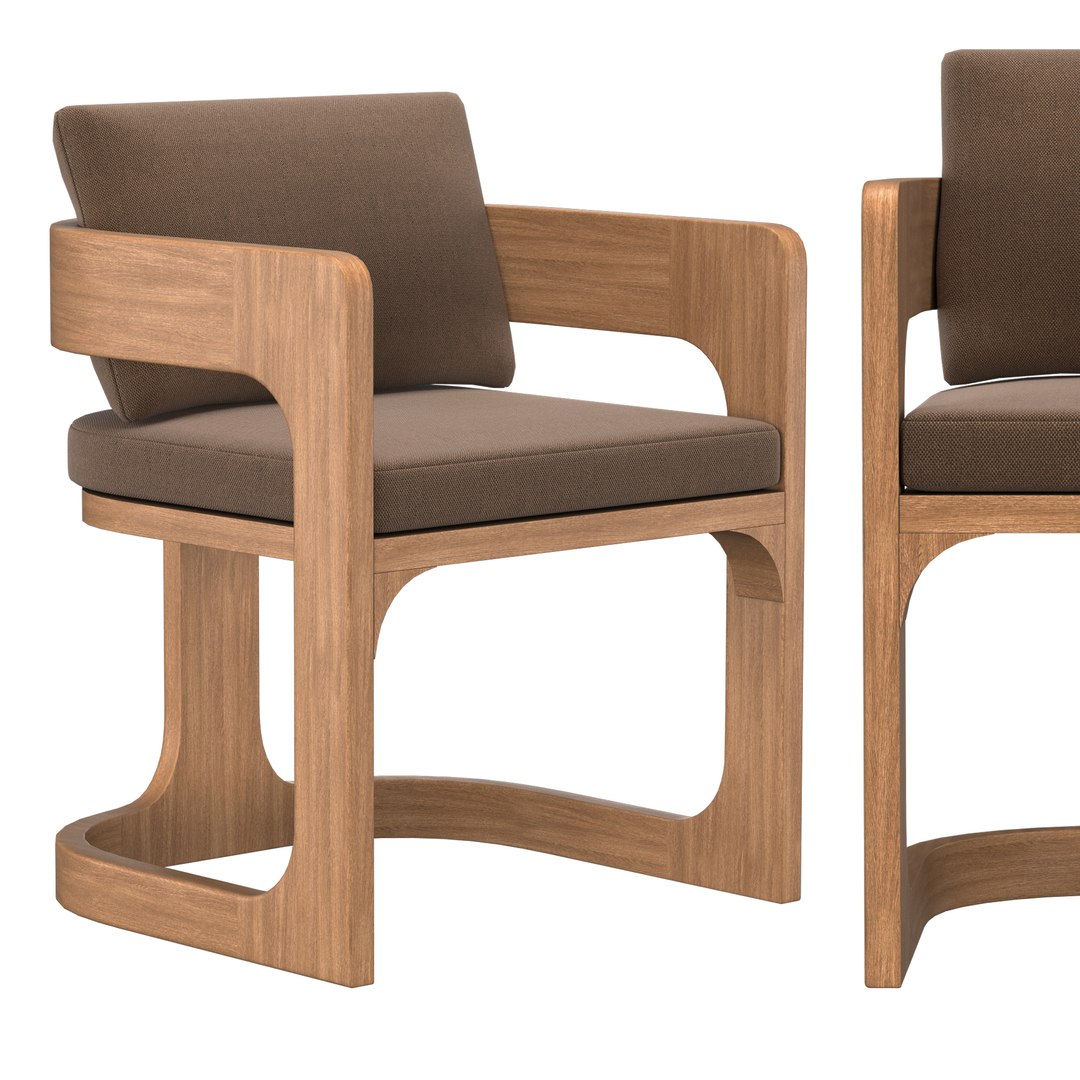 CASSALE DINING TABLE- CASSALE ARMCHAIR model - TurboSquid 1935700