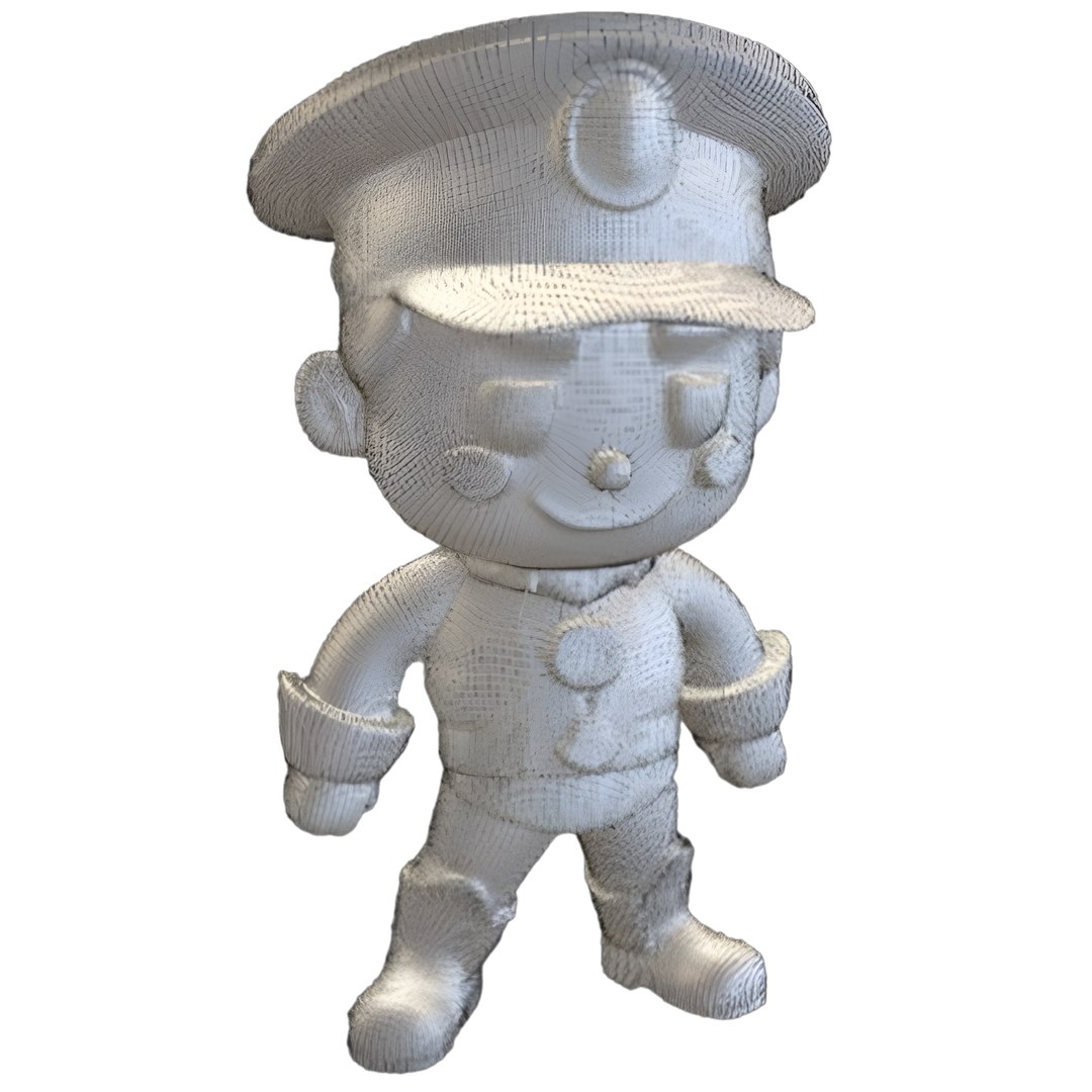 3D Retro Police Collection - Vintage Law Enforcement Series ...