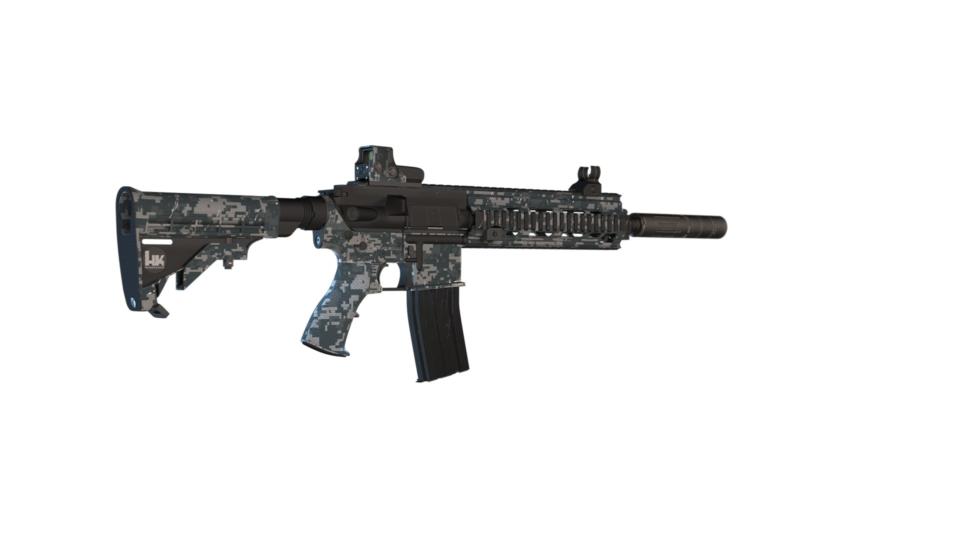 3d Hk416 Rifle