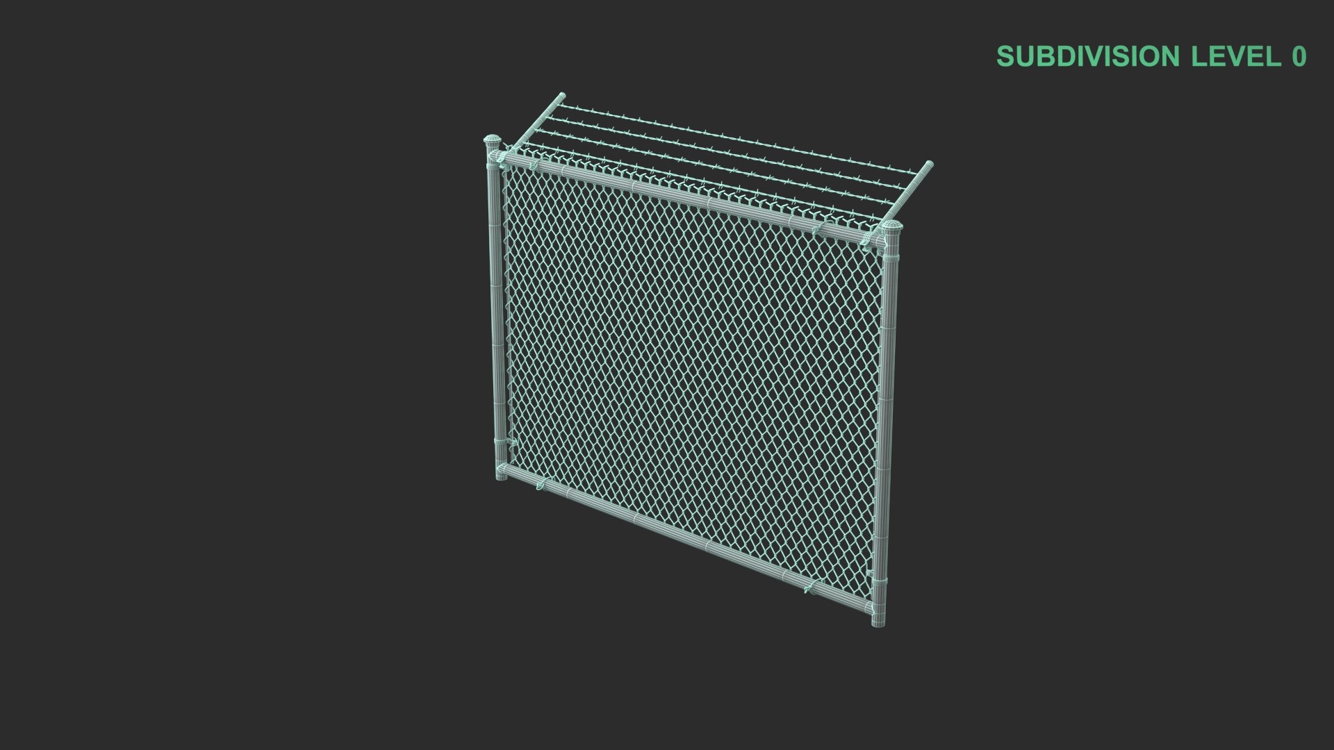 Barbed Wire Fence 3D Model - TurboSquid 2317580