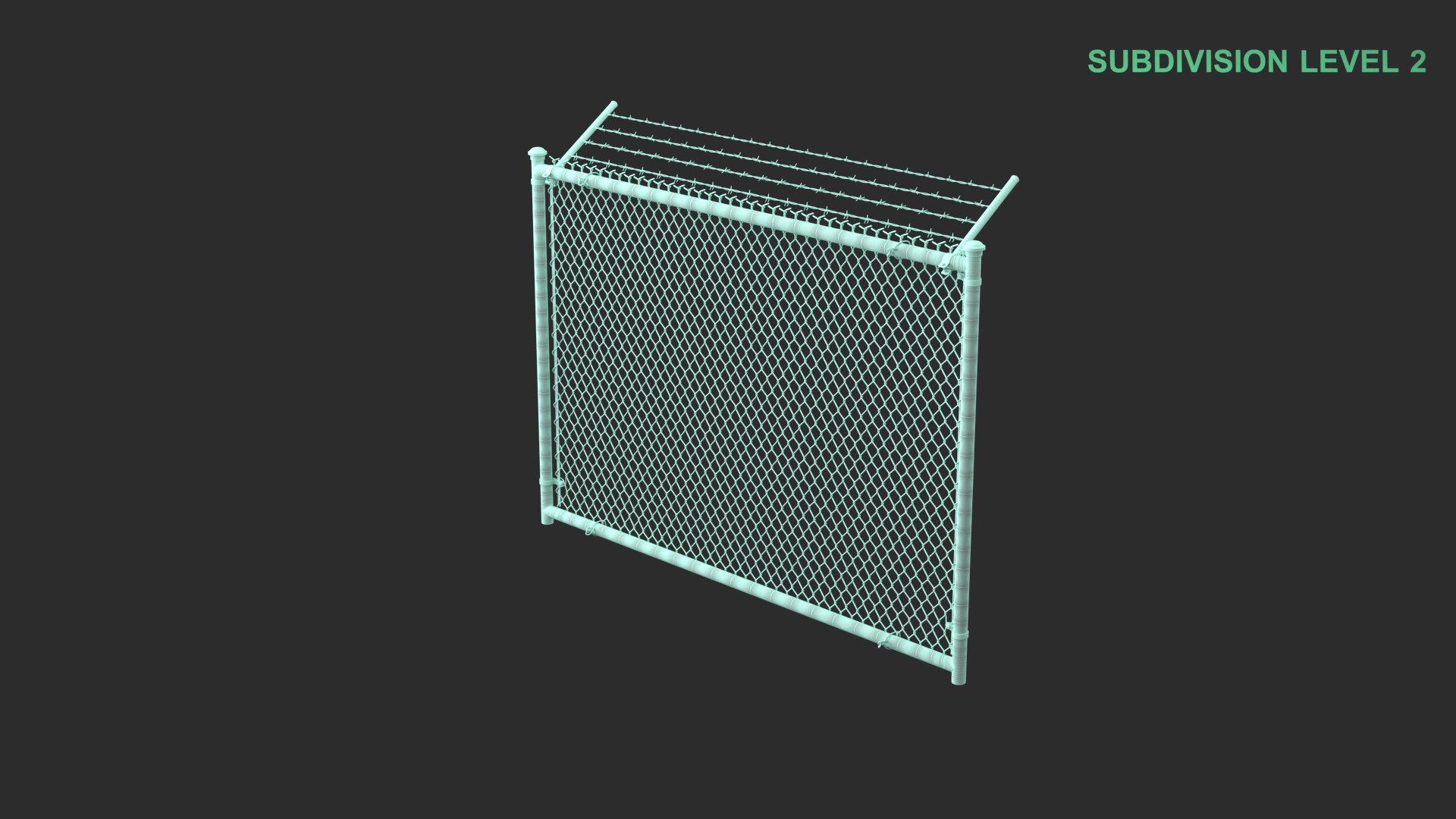Barbed Wire Fence 3D Model - TurboSquid 2317580