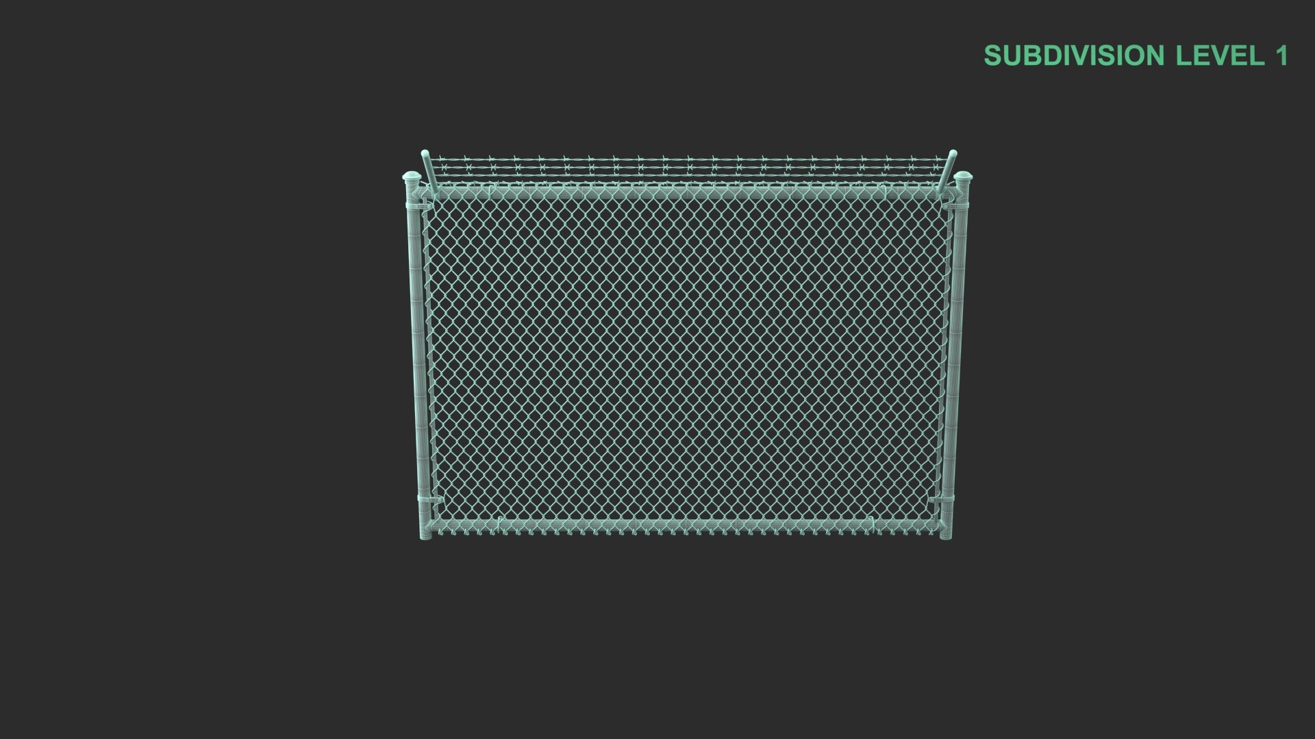 Barbed Wire Fence 3D Model - TurboSquid 2317580