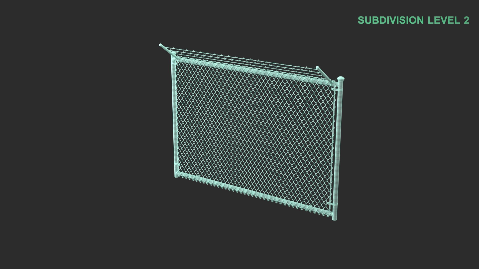 Barbed Wire Fence 3D Model - TurboSquid 2317580