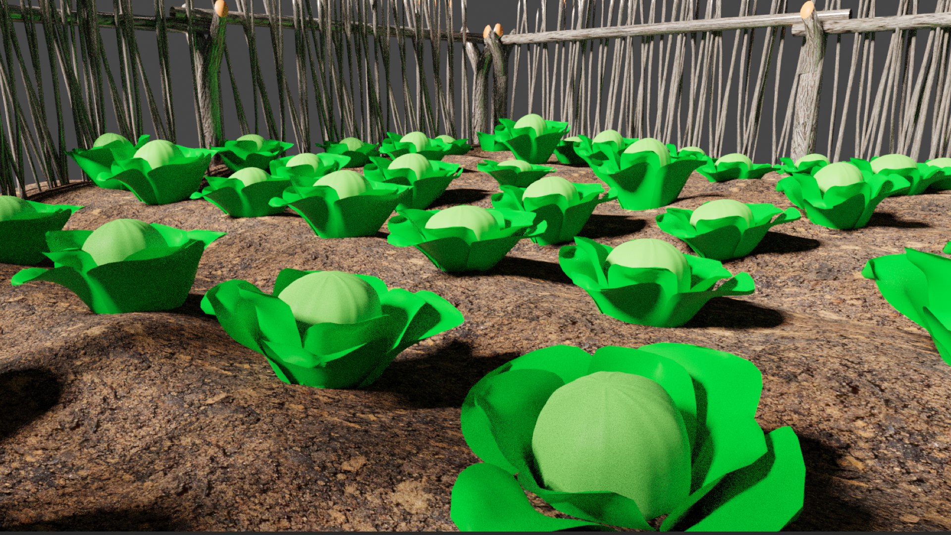 Free 3D Cabbage Garden - TurboSquid 2233705