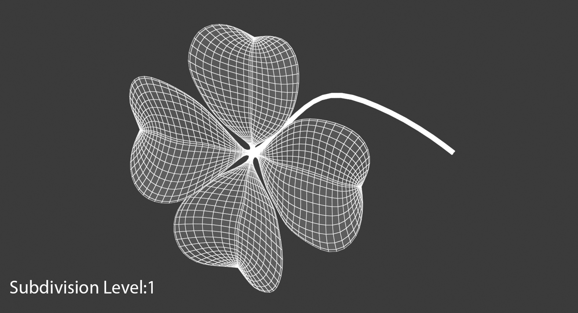 3D clover shamrock flower model - TurboSquid 1395861