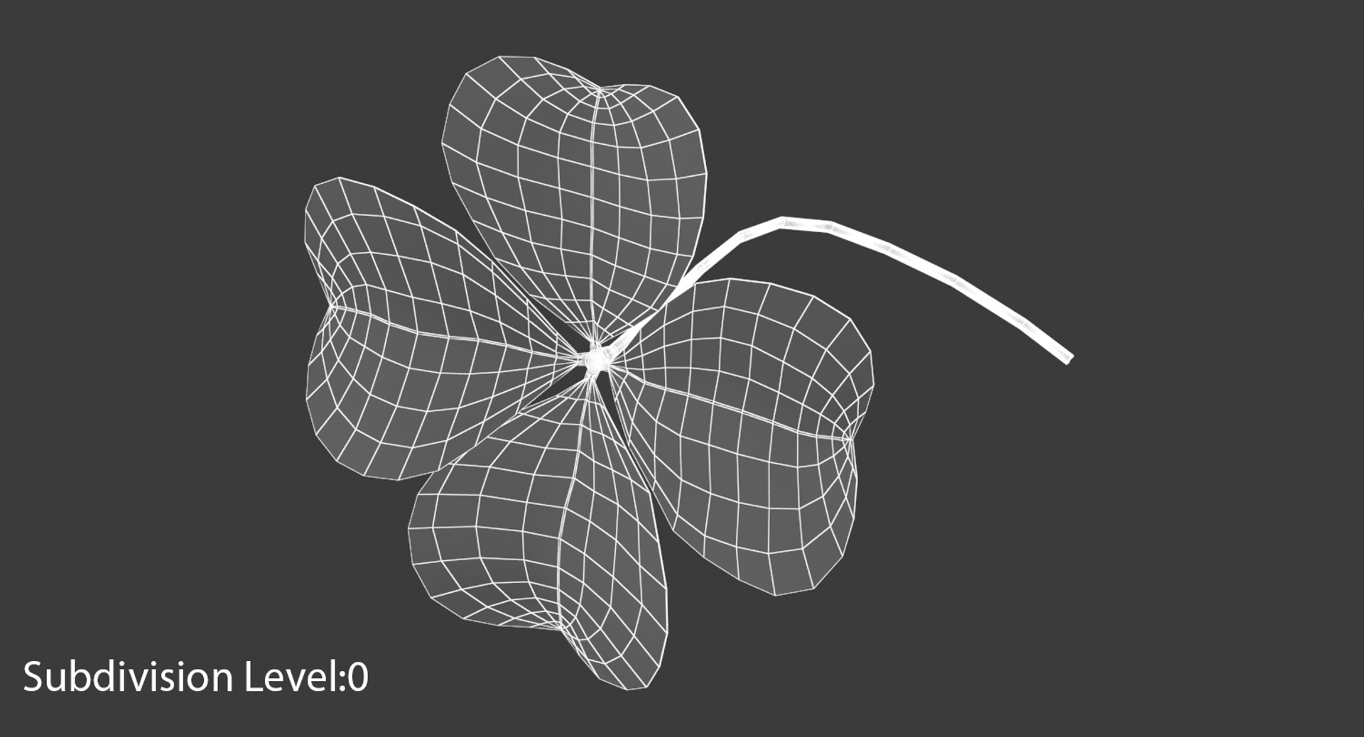 3D clover shamrock flower model - TurboSquid 1395861