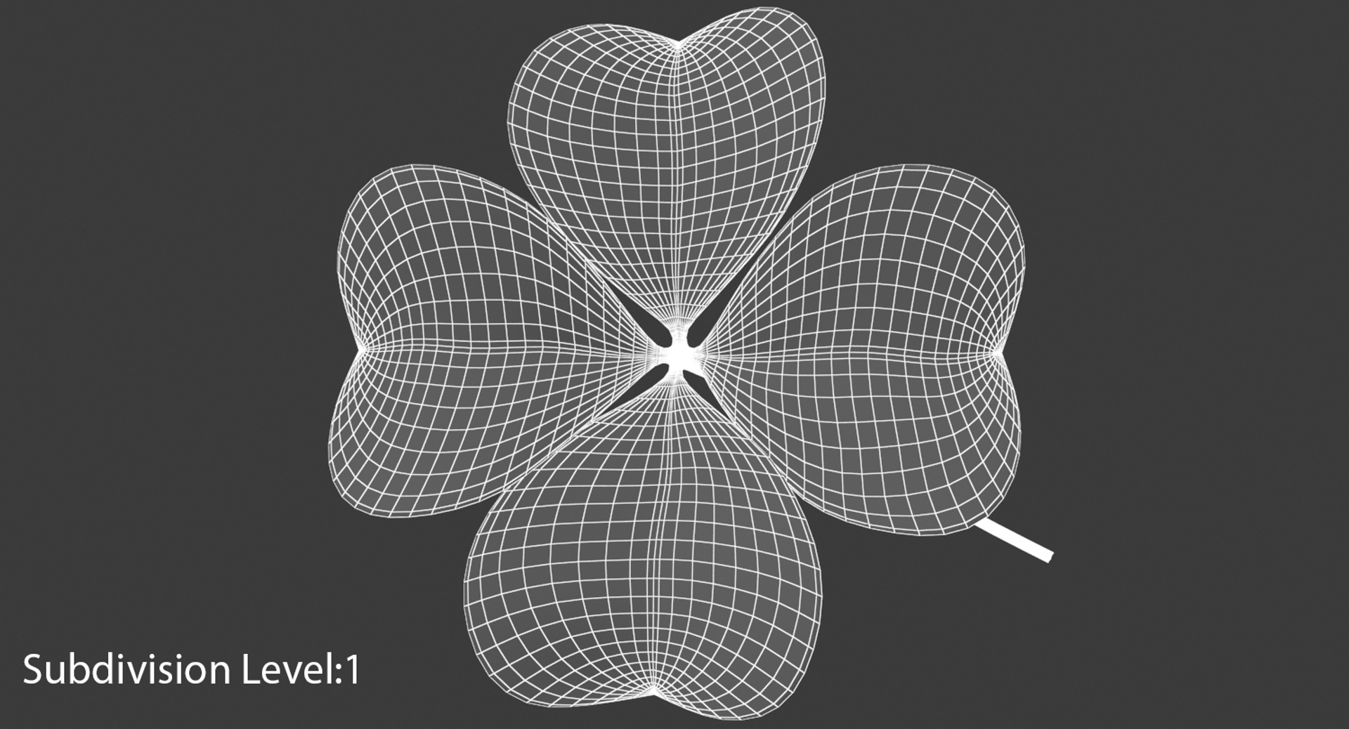 3D clover shamrock flower model - TurboSquid 1395861