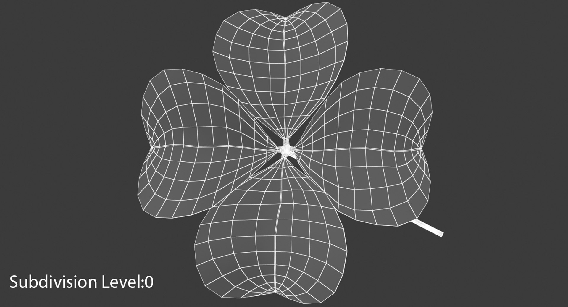 3D Clover Shamrock Flower Model - TurboSquid 1395861