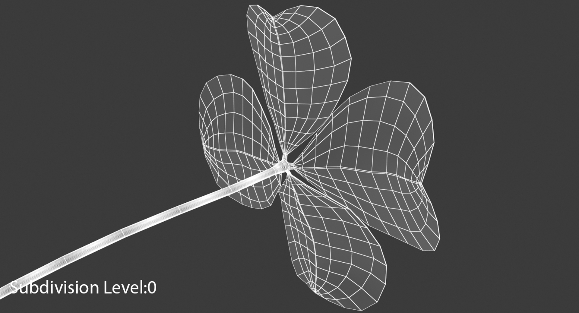3D clover shamrock flower model - TurboSquid 1395861