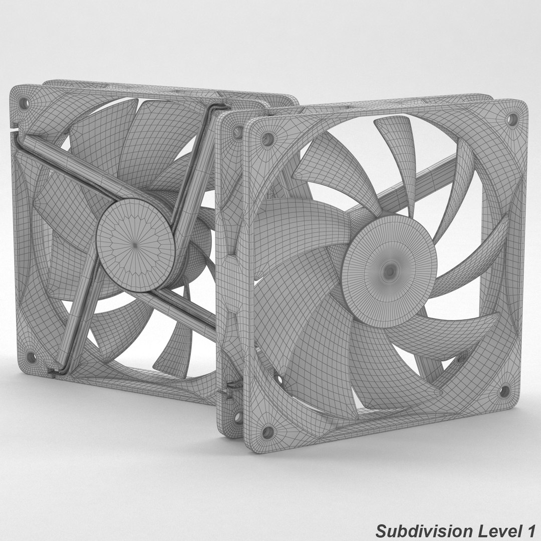 Pc Fan 120mm 3D Model - TurboSquid 1444967