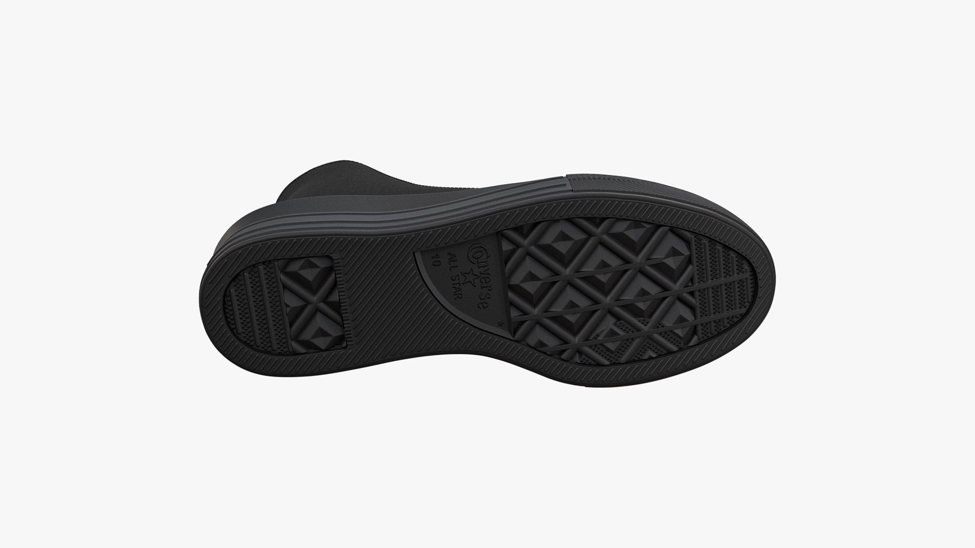 3D Chuck Taylor All Star Move Platform High Top Mono Black - TurboSquid ...