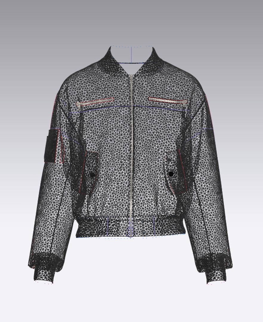 3D Male Bomber Jacket Model - TurboSquid 2210736