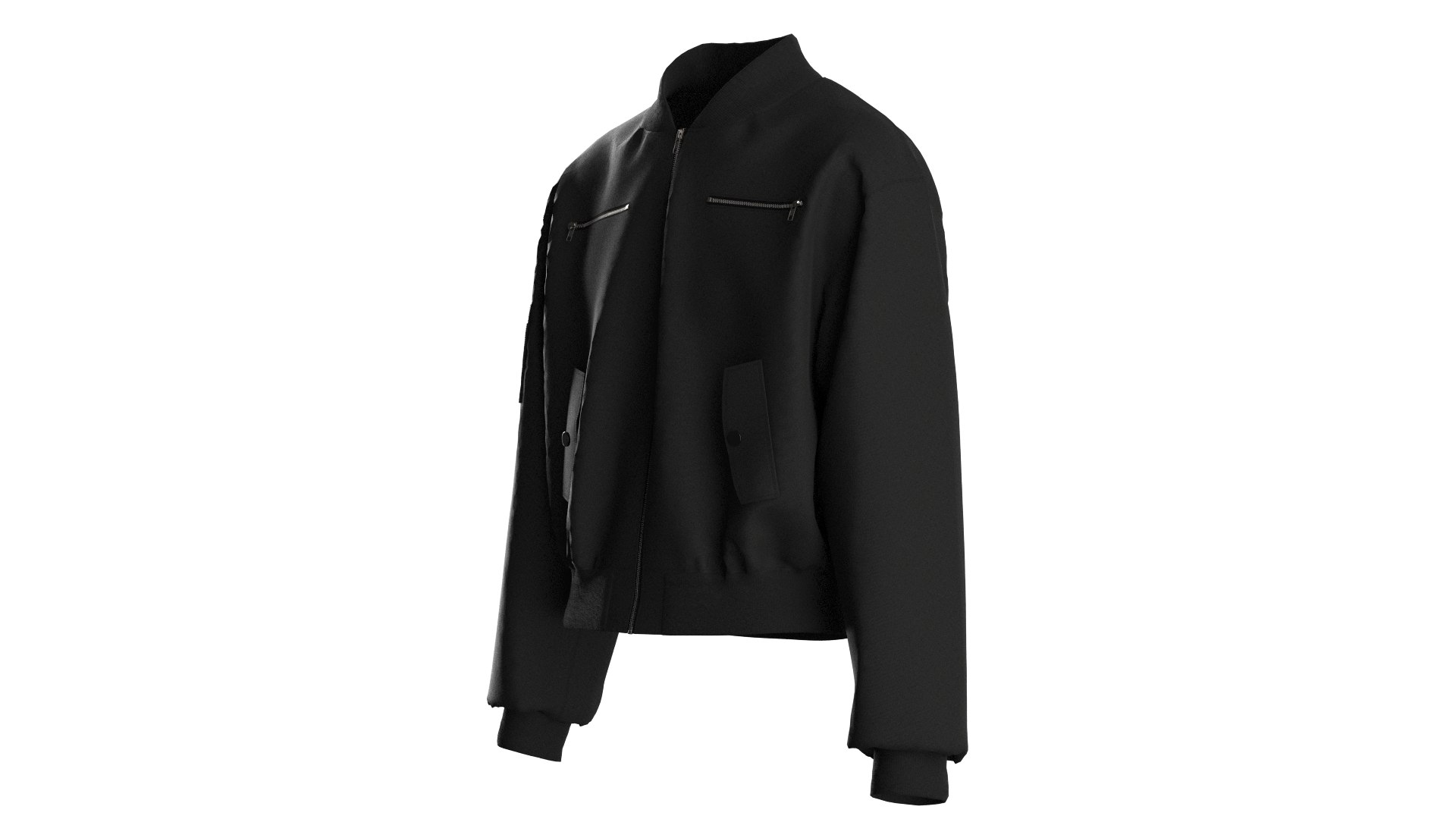 3D Male Bomber Jacket Model - TurboSquid 2210736