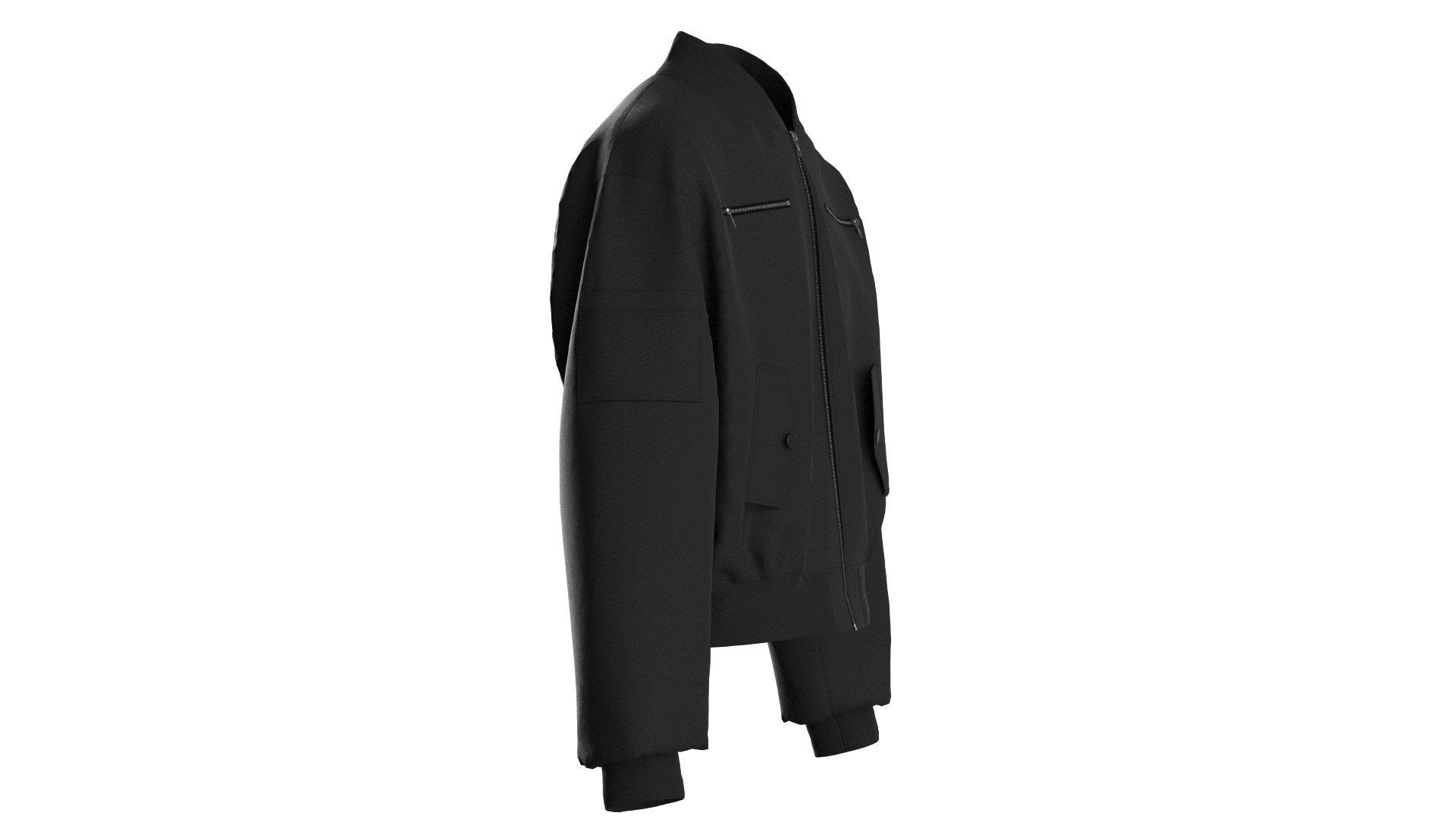 3D Male Bomber Jacket Model - TurboSquid 2210736