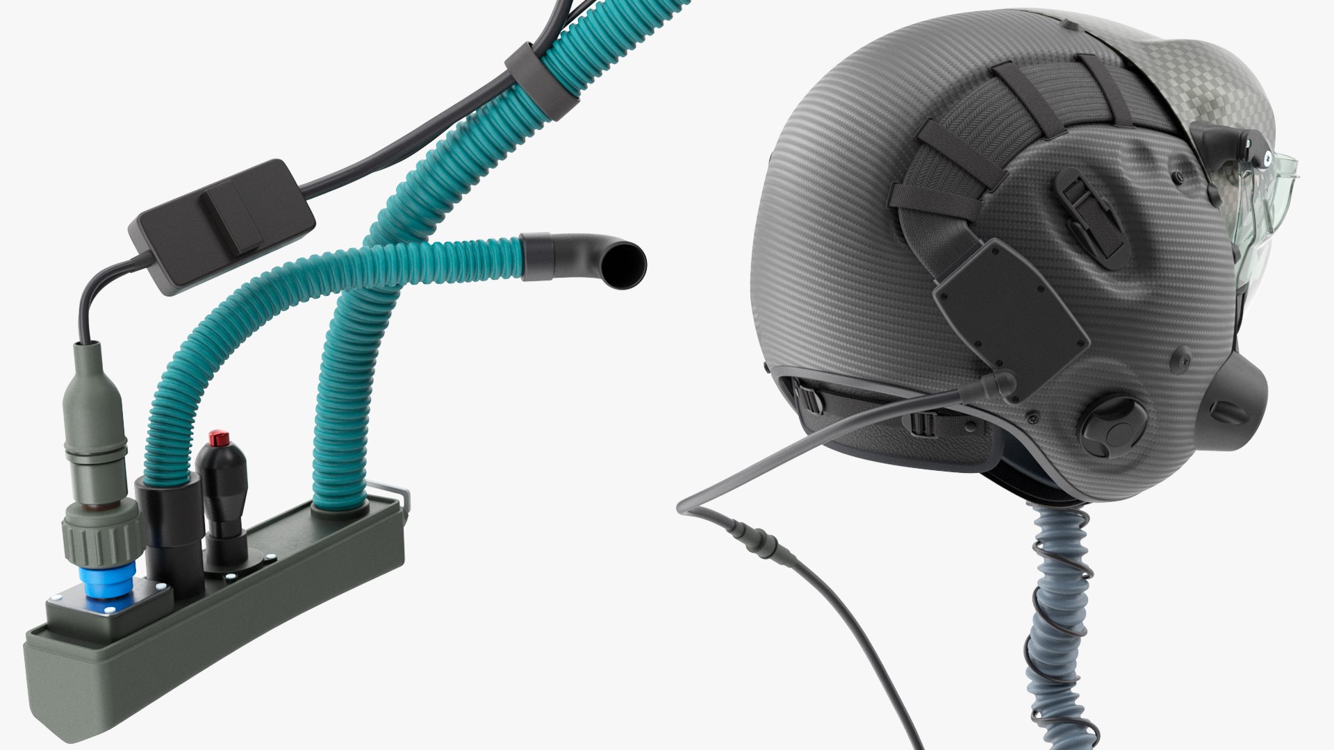 3D F-35 Pilot Helmet And Oxygen Mask - TurboSquid 2378834