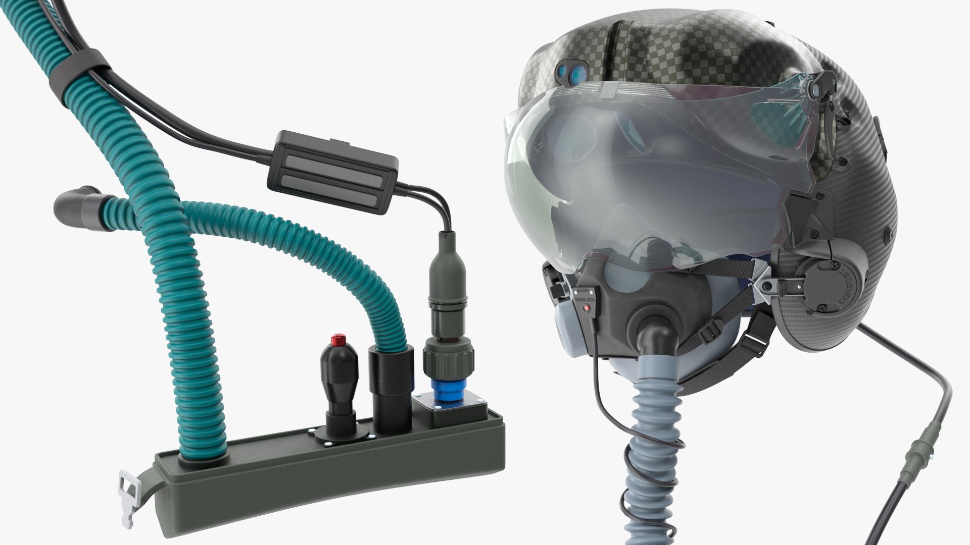 3D F-35 Pilot Helmet And Oxygen Mask - TurboSquid 2378834
