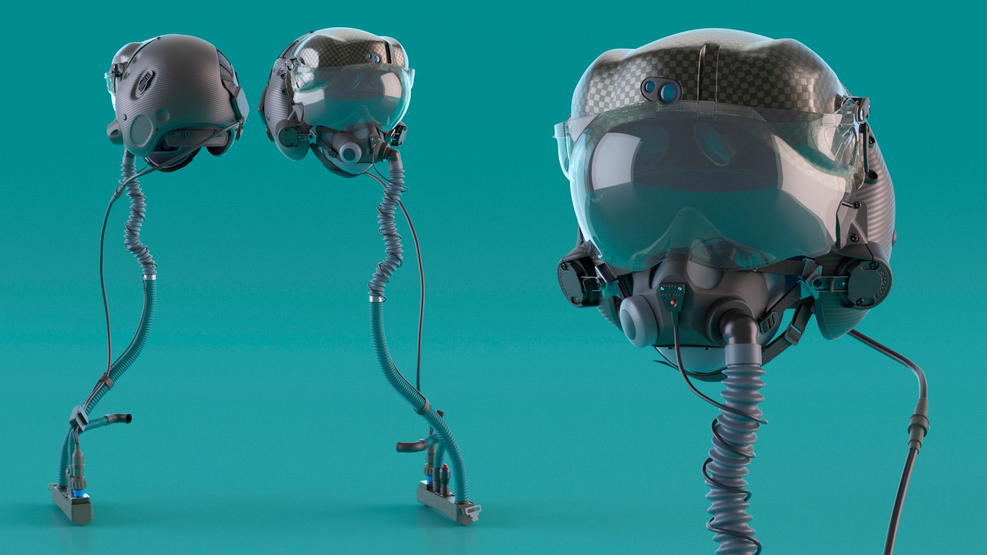 3D F-35 Pilot Helmet And Oxygen Mask - TurboSquid 2378834