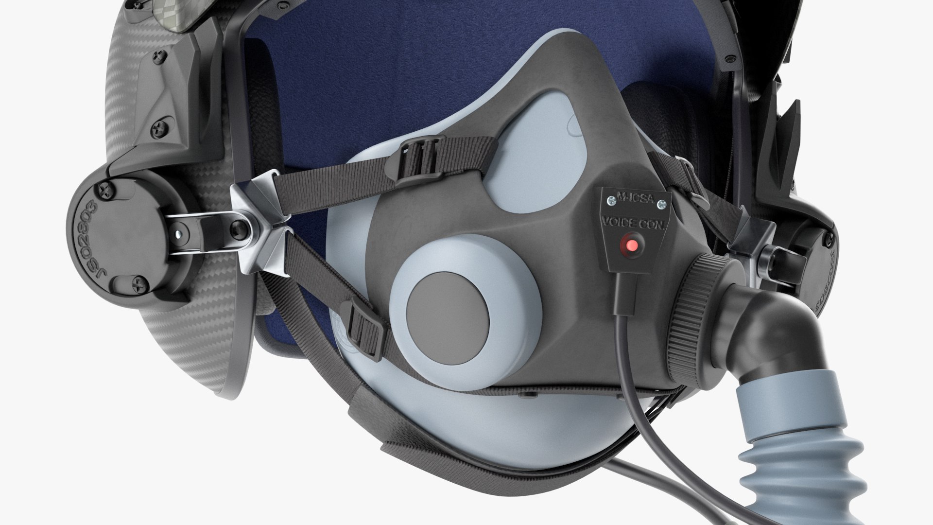 3D F-35 Pilot Helmet And Oxygen Mask - TurboSquid 2378834