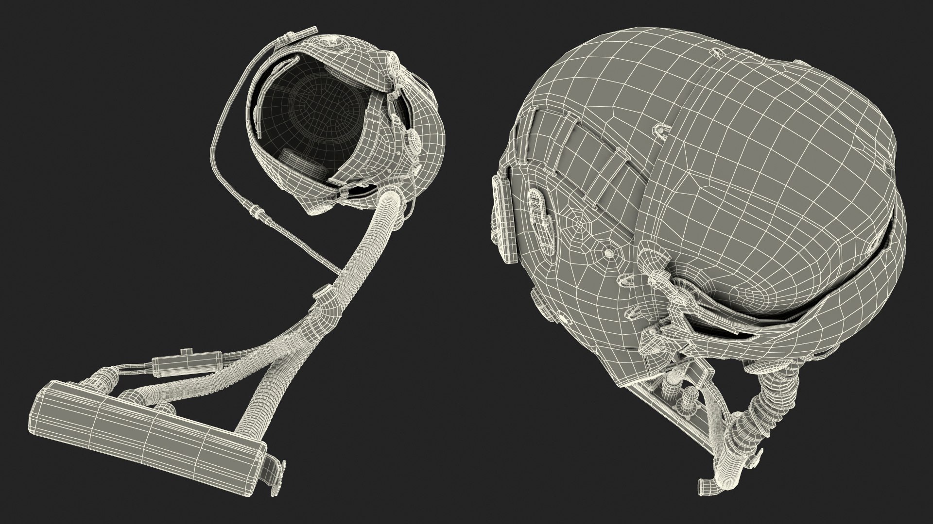 3D F-35 Pilot Helmet And Oxygen Mask - TurboSquid 2378834