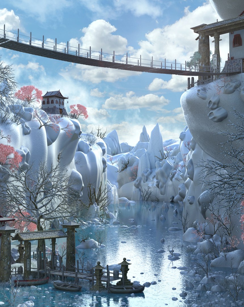 Fantasy Asia 3D - TurboSquid 1367344
